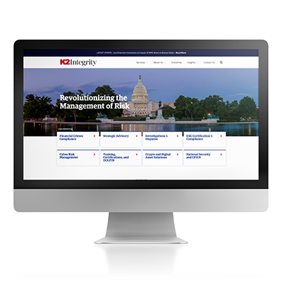 Website Launch: K2 Integrity - New Frontier